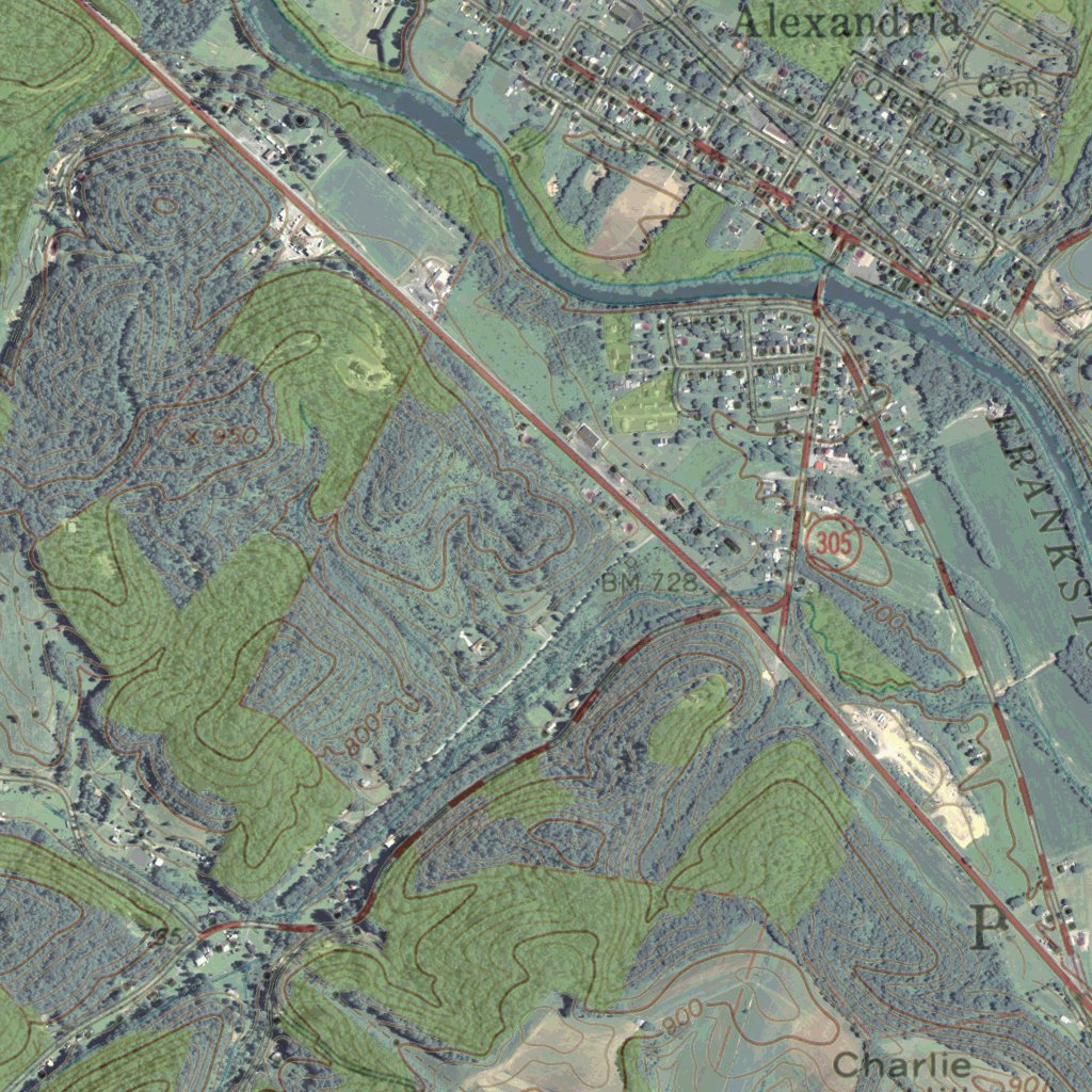 PA-ALEXANDRIA: GeoChange 1962-2010 Map by Western Michigan University ...