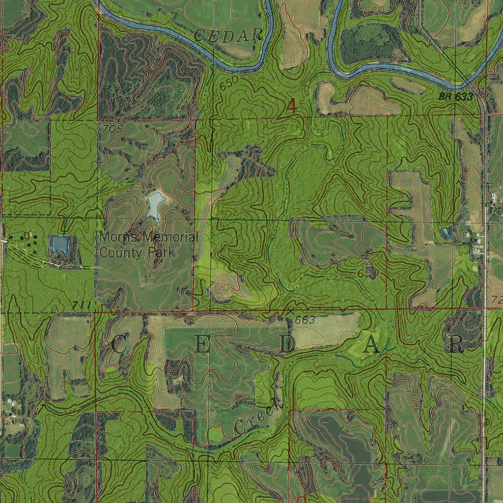 IA-LOCKRIDGE WEST: GeoChange 1973-2013 Map by Western Michigan ...
