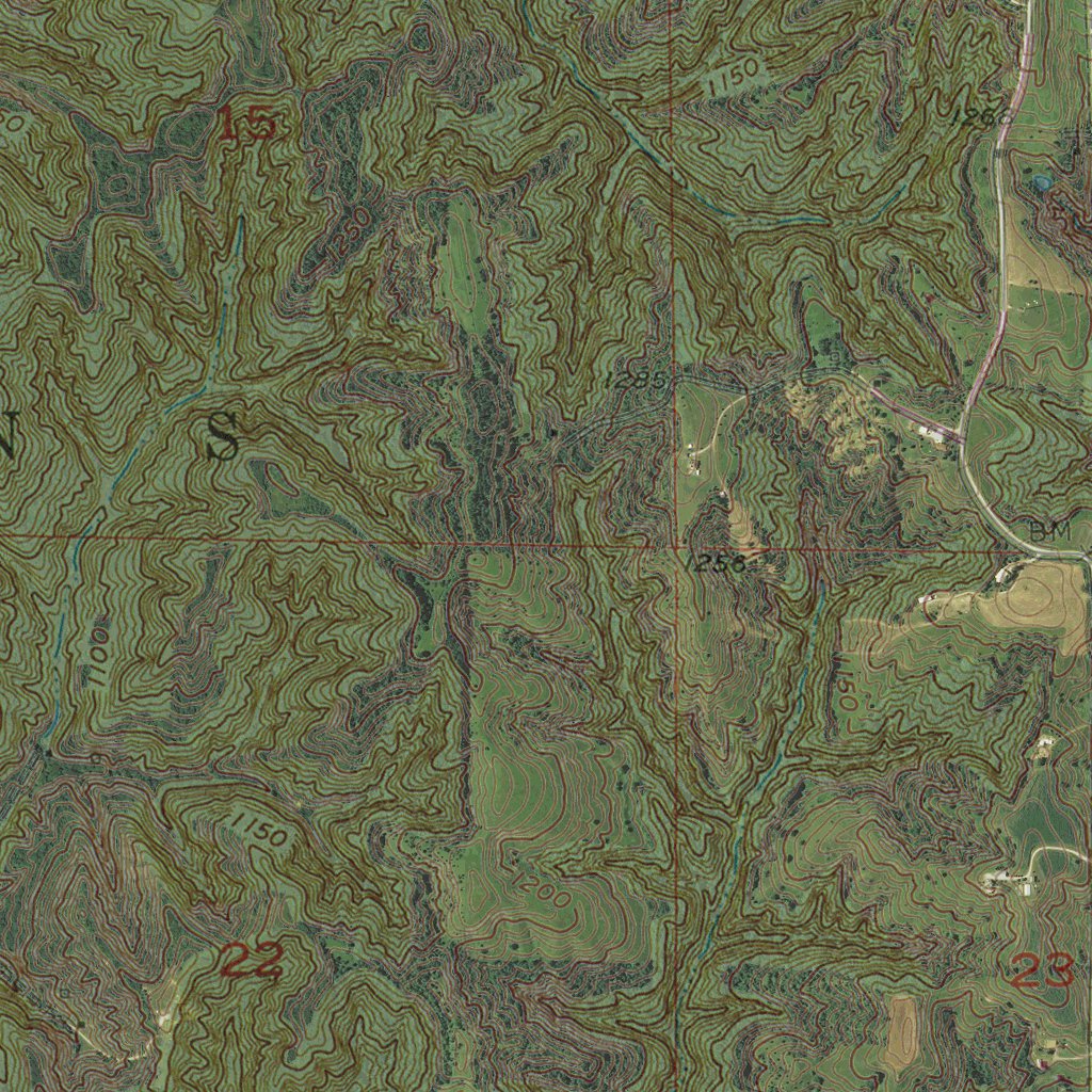 NE-IA-ROCK BLUFF: GeoChange 1955-2013 Map by Western Michigan ...