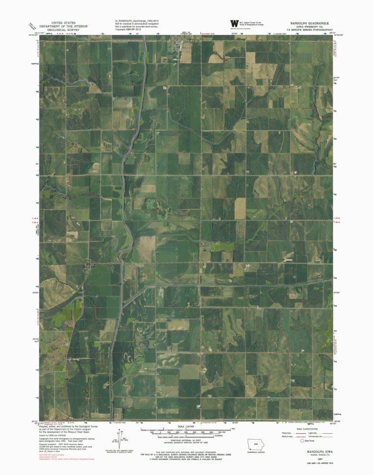 IA-RANDOLPH: GeoChange 1952-2013 Map by Western Michigan University ...