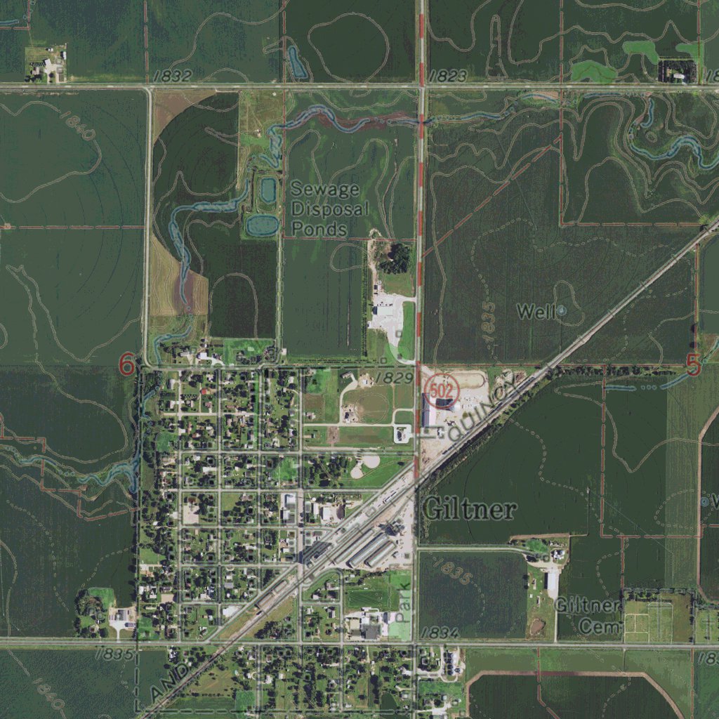 NE-GILTNER: GeoChange 1964-2014 Map by Western Michigan University ...