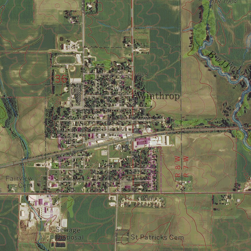IA-WINTHROP: GeoChange 1973-2013 Map by Western Michigan University ...