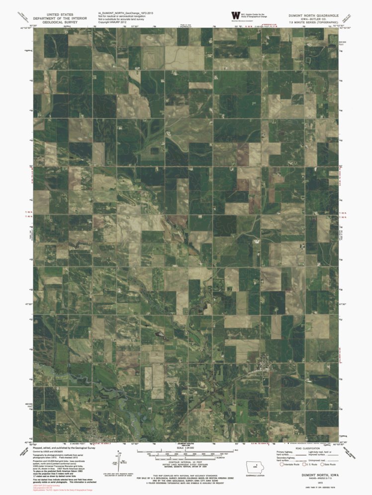 IA-DUMONT NORTH: GeoChange 1972-2013 Map by Western Michigan University ...