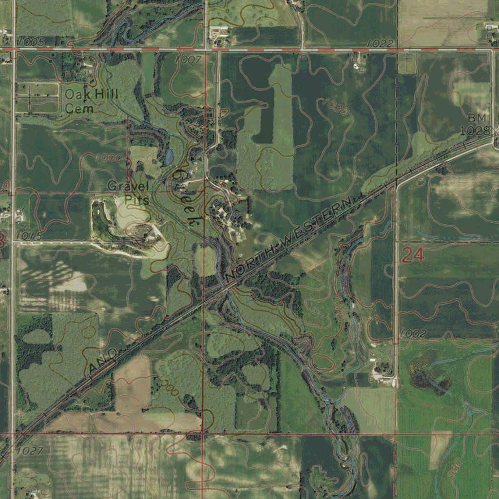 IA-DUMONT NORTH: GeoChange 1972-2013 Map by Western Michigan University ...