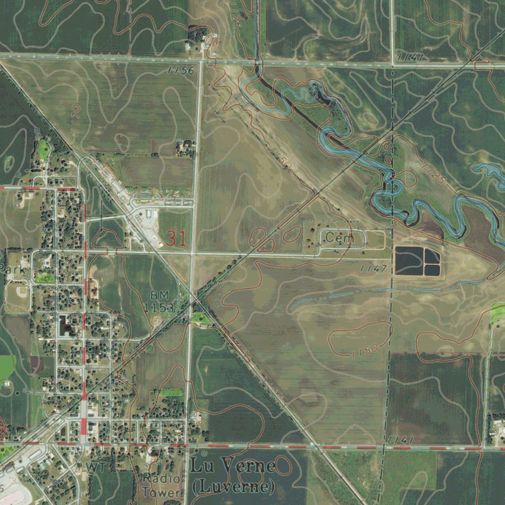 IA-LU VERNE: GeoChange 1972-2013 Map by Western Michigan University ...
