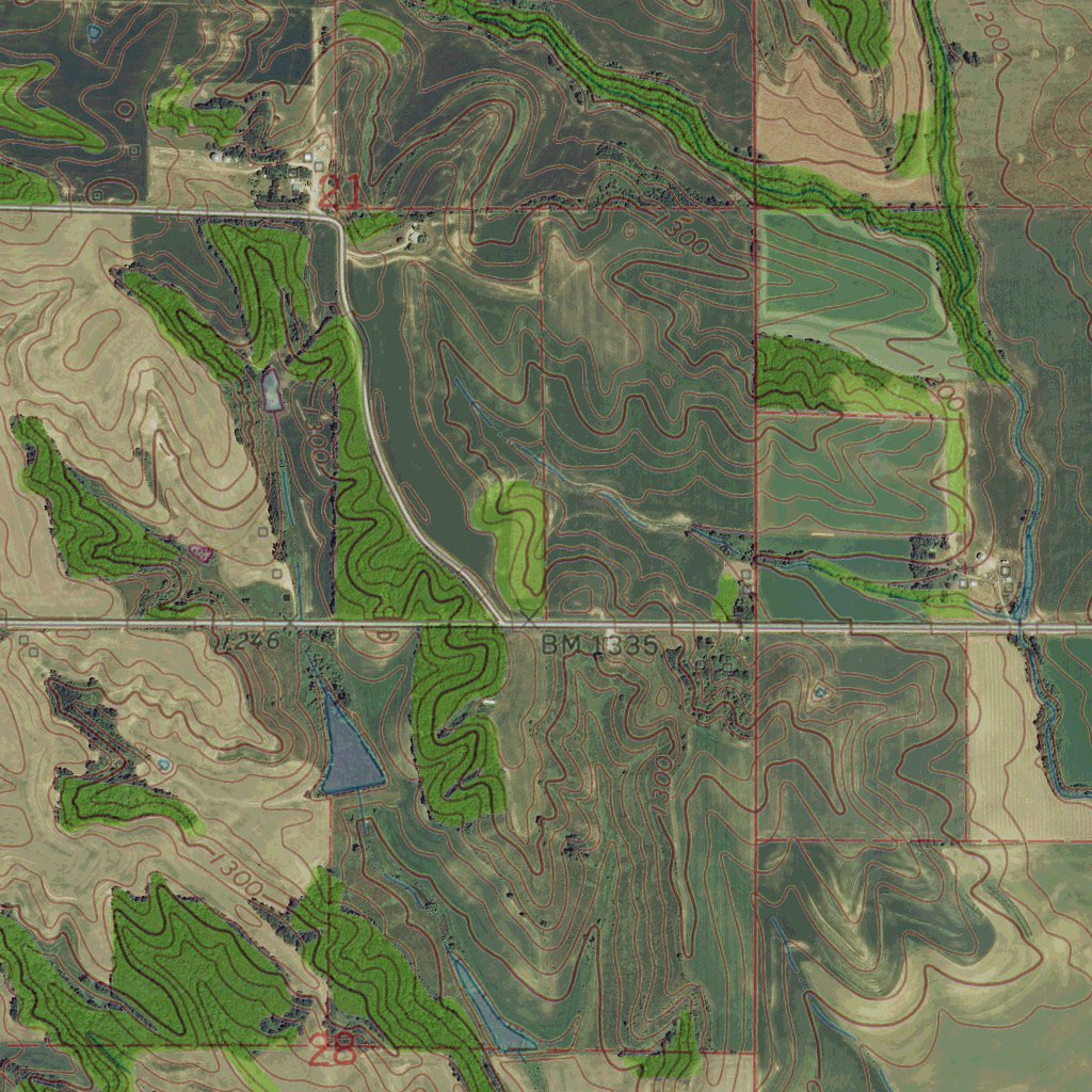 IA-MAPLETON: GeoChange 1968-2013 Map by Western Michigan University ...