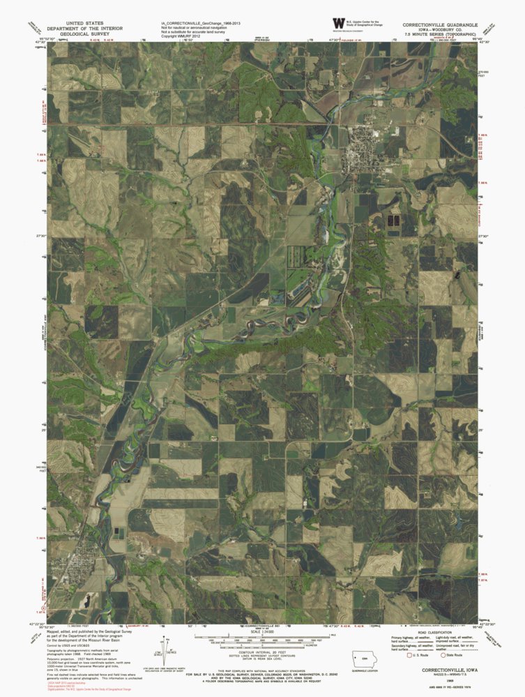 IA-CORRECTIONVILLE: GeoChange 1968-2013 Map by Western Michigan ...