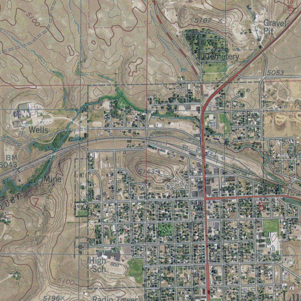 WY-LUSK: GeoChange 1981-2014 Map by Western Michigan University ...