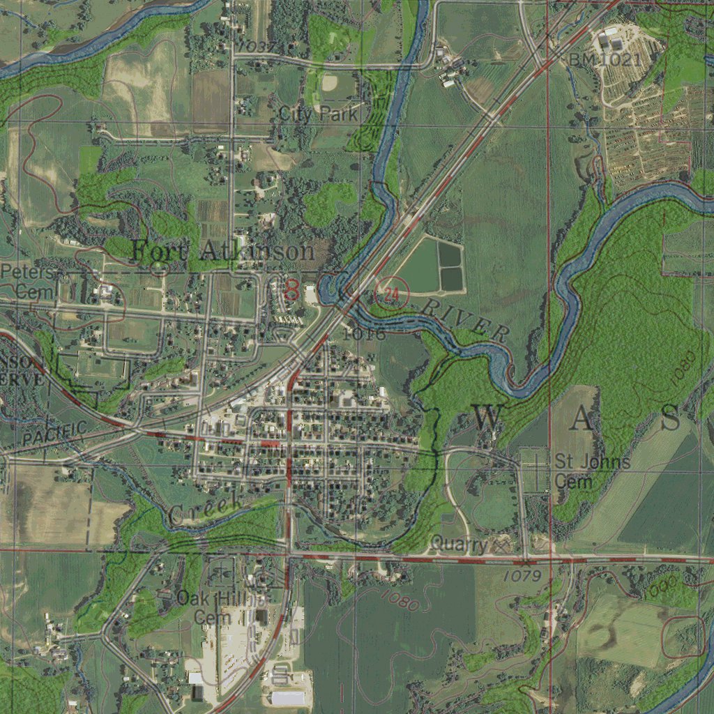 IA-FORT ATKINSON: GeoChange 1975-2013 Map by Western Michigan ...