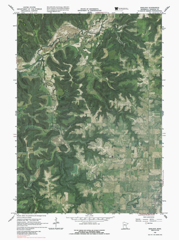 MN-SHELDON: GeoChange 1964-2013 Map by Western Michigan University ...