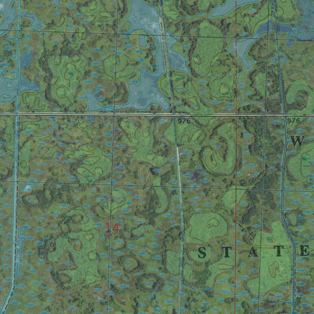 WI-QUAIL POINT FLOWAGE: GeoChange 1966-2013 Map by Western Michigan ...