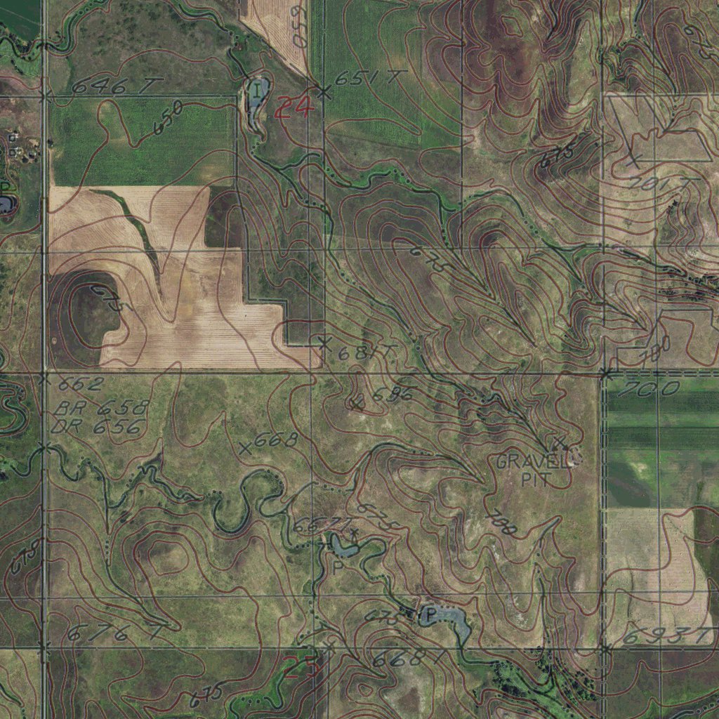 SD-DOG EAR BUTTES: GeoChange 1974-2014 Map by Western Michigan ...