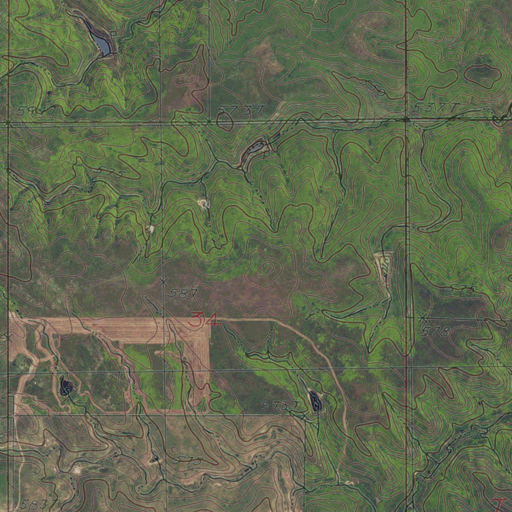SD-TWO NATION CREEK: GeoChange 1974-2014 Map by Western Michigan ...