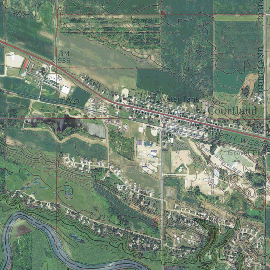 MN-COURTLAND: GeoChange 1963-2014 Map by Western Michigan University ...