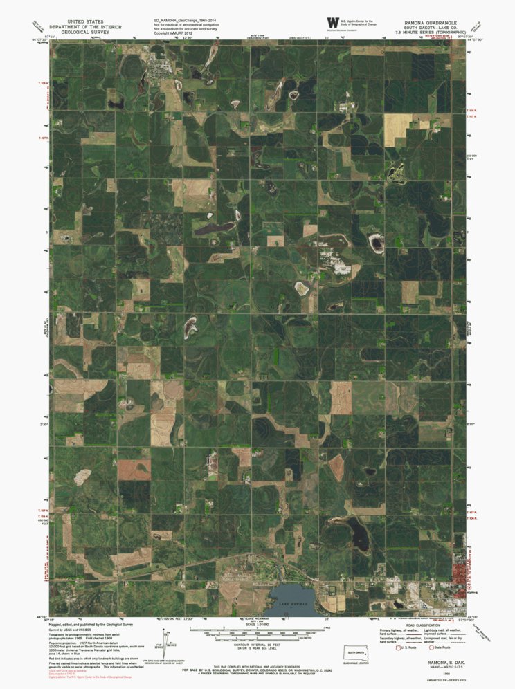 SD-RAMONA: GeoChange 1965-2014 Map by Western Michigan University ...