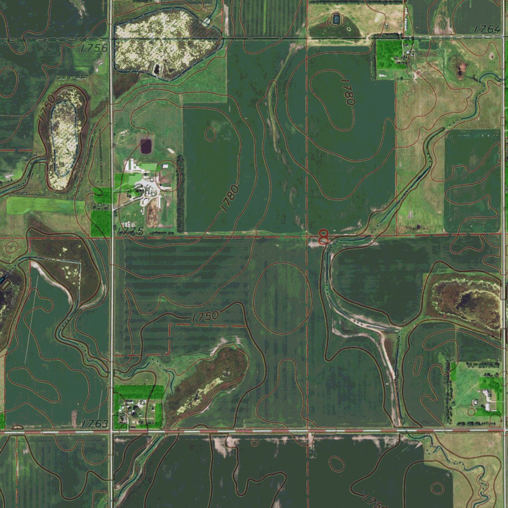 SD-LAKE PRESTON NE: GeoChange 1964-2014 Map by Western Michigan ...
