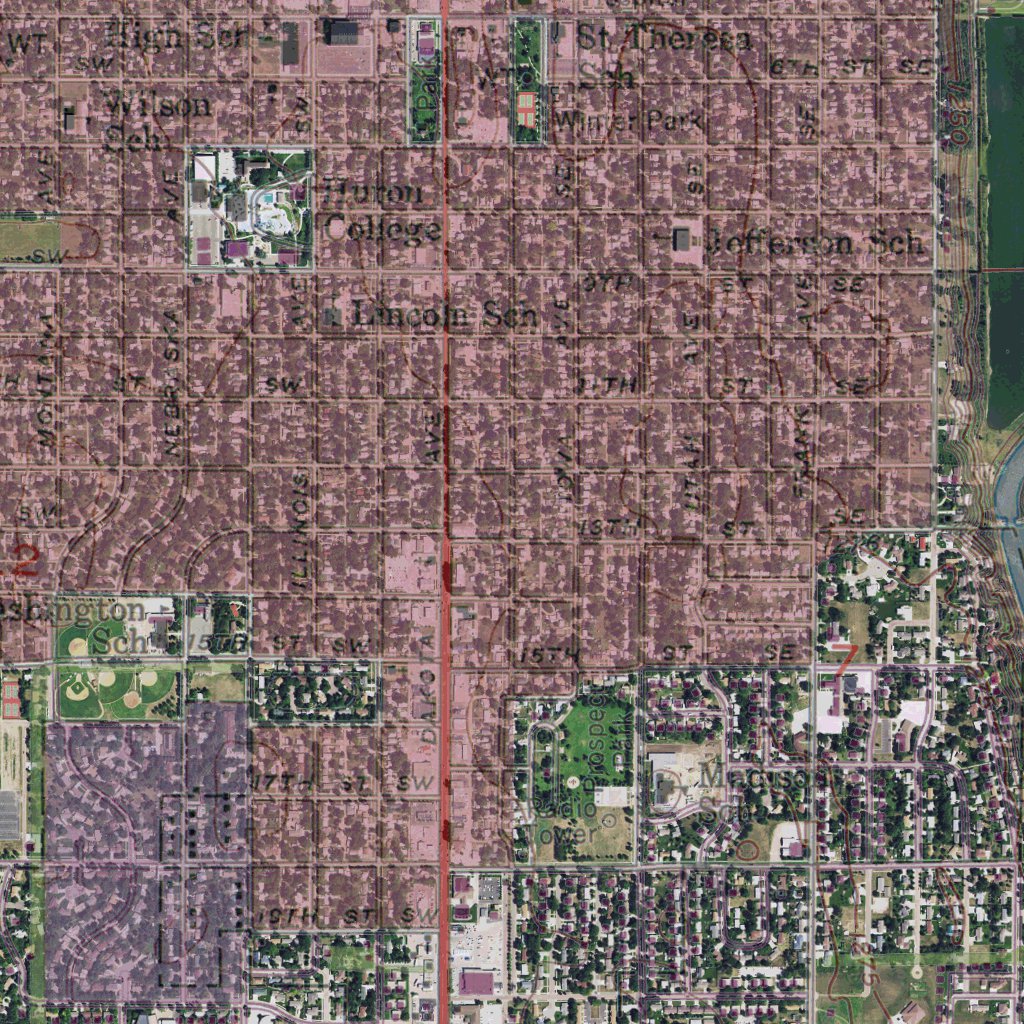 SD-HURON: GeoChange 1957-2014 Map by Western Michigan University ...