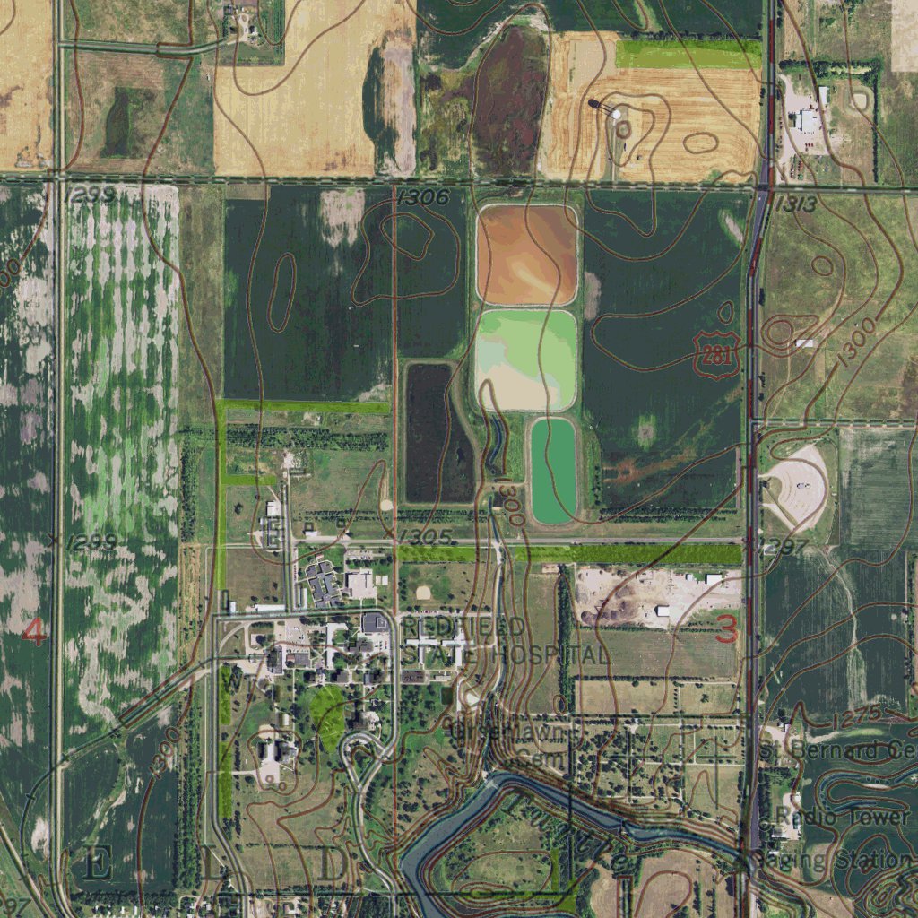 SD-REDFIELD NORTH: GeoChange 1951-2014 Map by Western Michigan ...