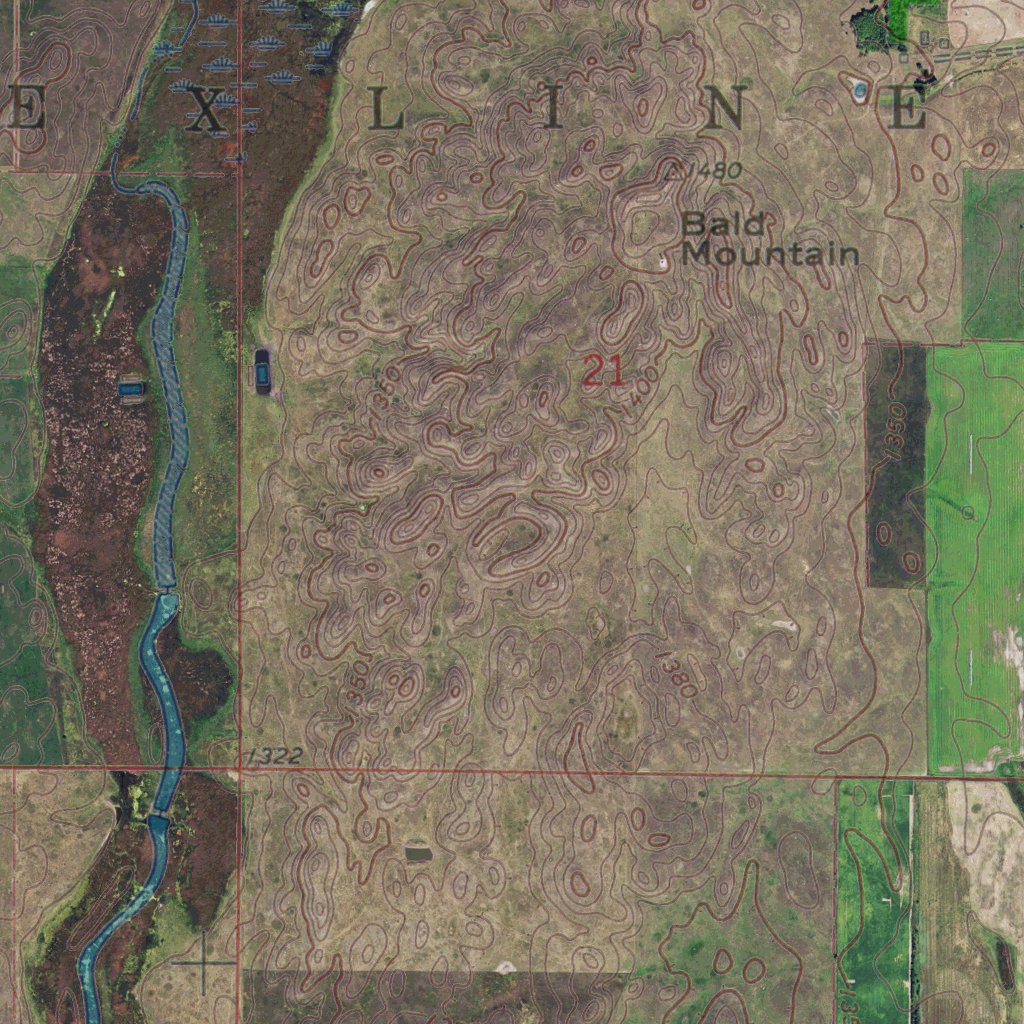 SD-REDFIELD SW: GeoChange 1964-2014 Map by Western Michigan University ...