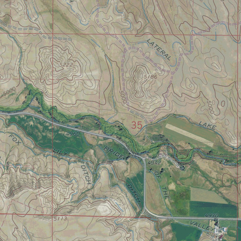 WY-LAKE DE SMET WEST: GeoChange 1969-2012 Map by Western Michigan ...