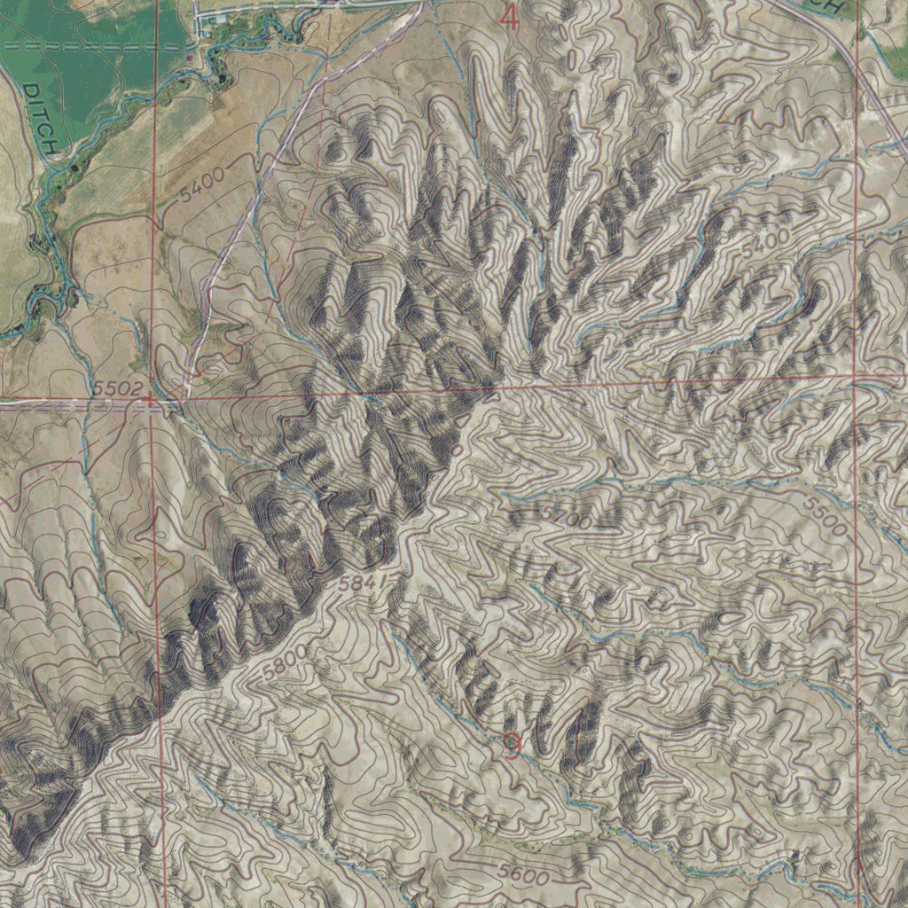 WY-LAKE DE SMET WEST: GeoChange 1969-2012 Map by Western Michigan ...