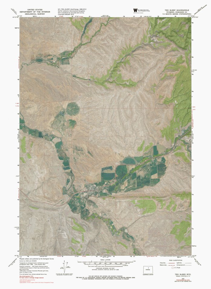 WY-TEN SLEEP: GeoChange 1966-2012 Map by Western Michigan University ...