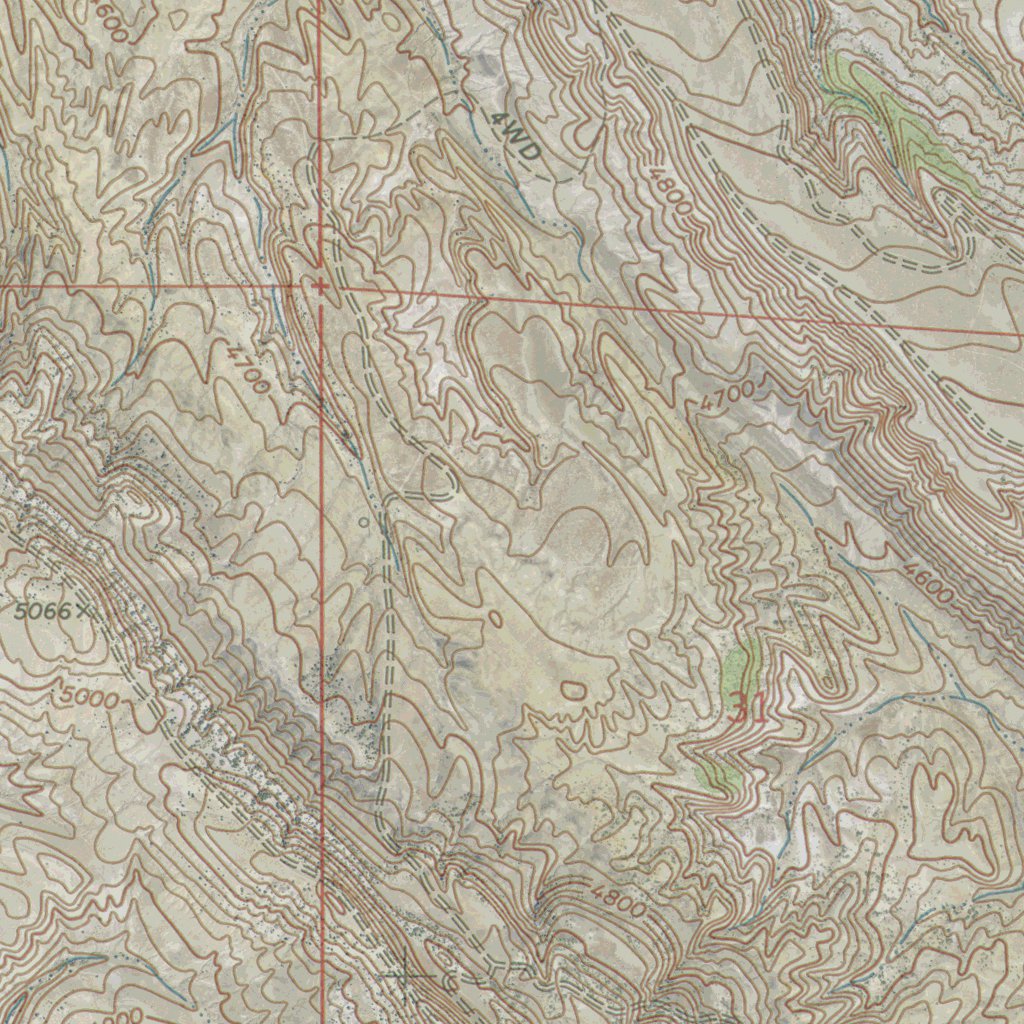 WY-WILD HORSE HILL: GeoChange 1965-2012 Map by Western Michigan ...