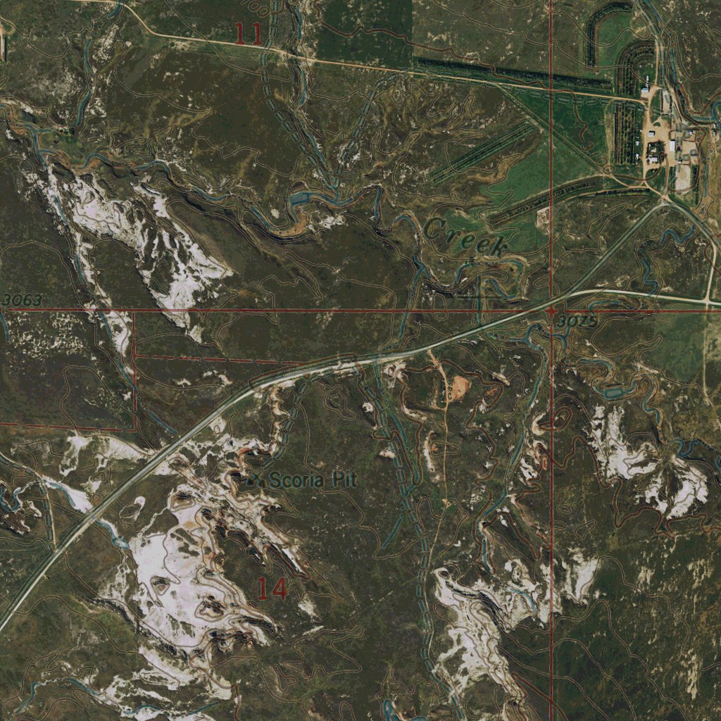 SD-CHIMNEY BUTTE: GeoChange 1972-2014 Map by Western Michigan ...