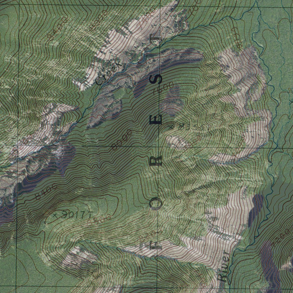 MT-PICKET PIN MOUNTAIN: GeoChange 1979-2013 Map by Western Michigan ...