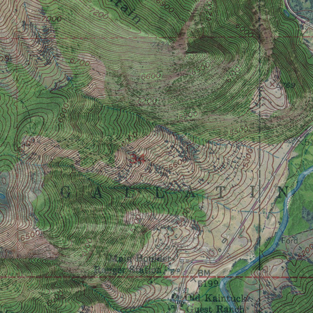 MT-MCLEOD BASIN: GeoChange 1948-2013 Map by Western Michigan University ...