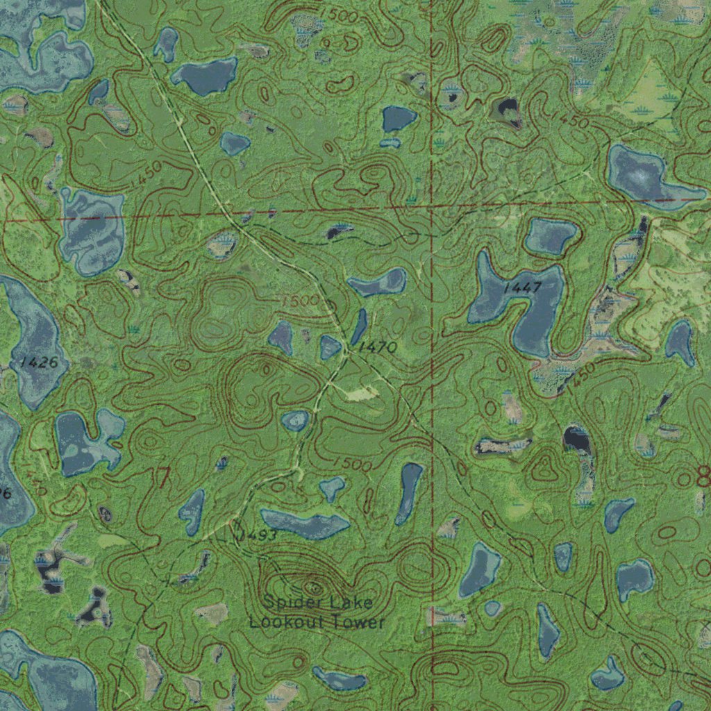 MN-SPIDER LAKE: GeoChange 1968-2013 Map by Western Michigan University ...