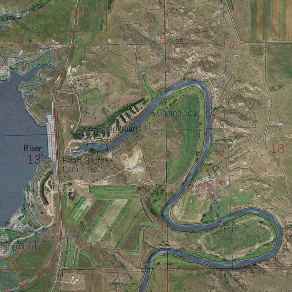 ND-LAKE TSCHIDA EAST: GeoChange 1974-2014 Map by Western Michigan ...