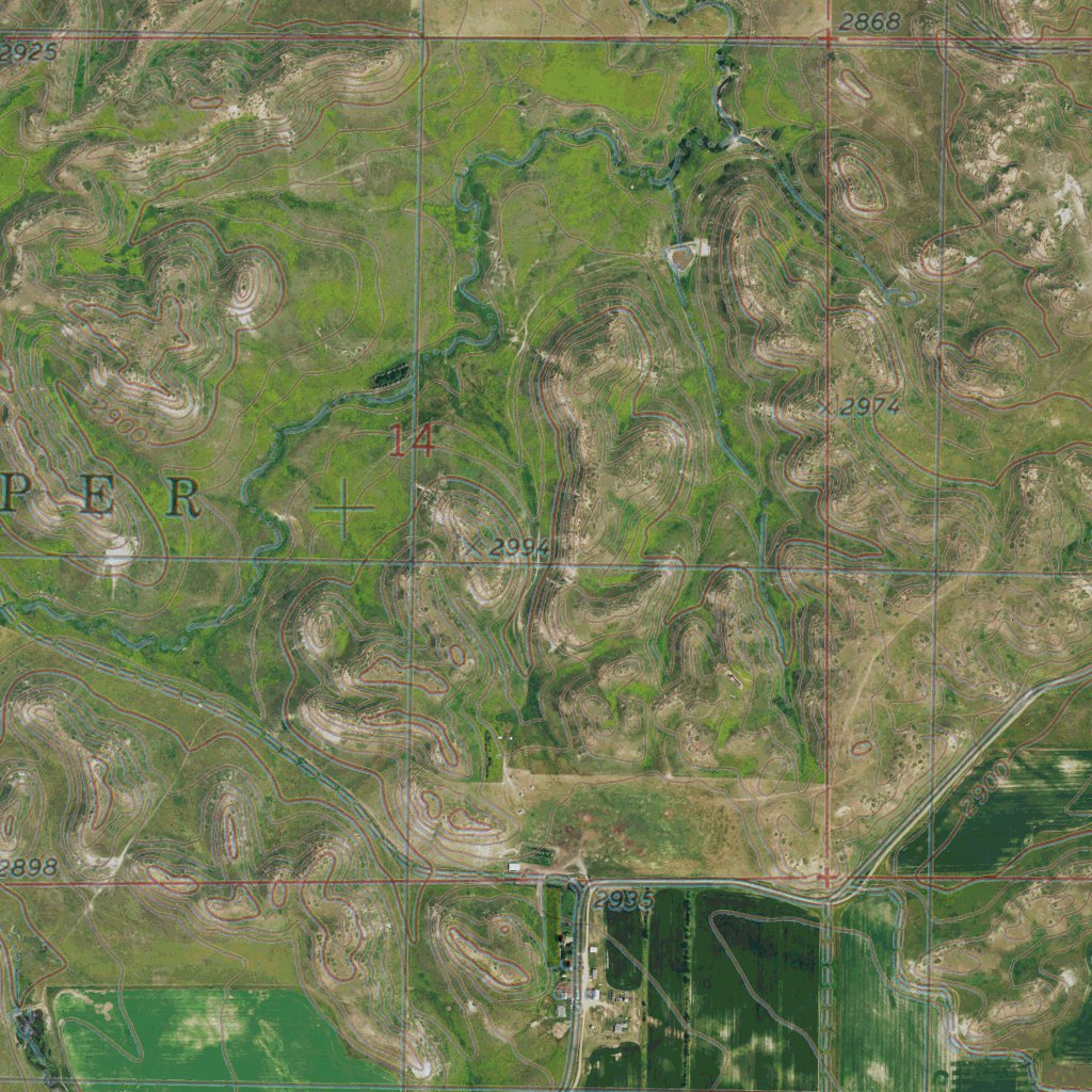 ND-DEEP CREEK SOUTH: GeoChange 1973-2014 Map by Western Michigan ...