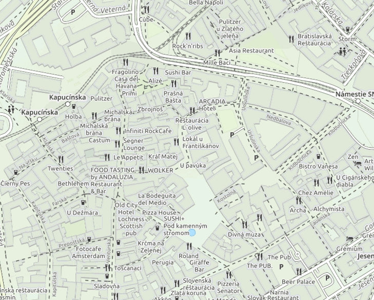 Bratislava Tourist Street Map by Paul Johnson - Offline Maps | Avenza Maps
