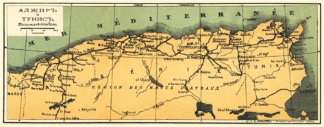 Algeria and Tunisia, 1900 Map by Waldin | Avenza Maps