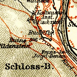 Bad Ischl (Ischl) environs, 1913 Map by Waldin | Avenza Maps