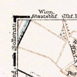 Laxenburg (to Vienna/bei Wien), 1910 Map by Waldin | Avenza Maps