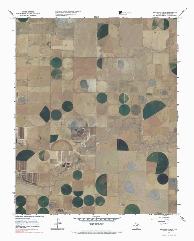 TX-ALLISON RANCH: GeoChange 1965-2012 Map by Western Michigan ...