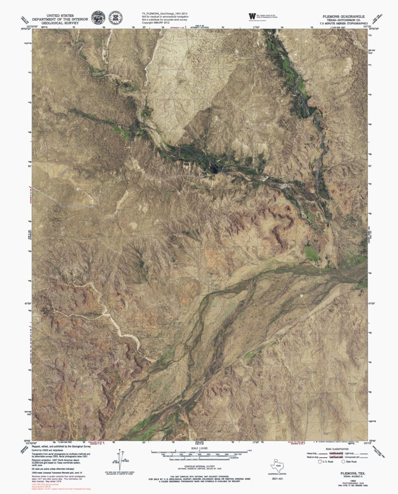 TX-PLEMONS: GeoChange 1951-2012 Map by Western Michigan University ...