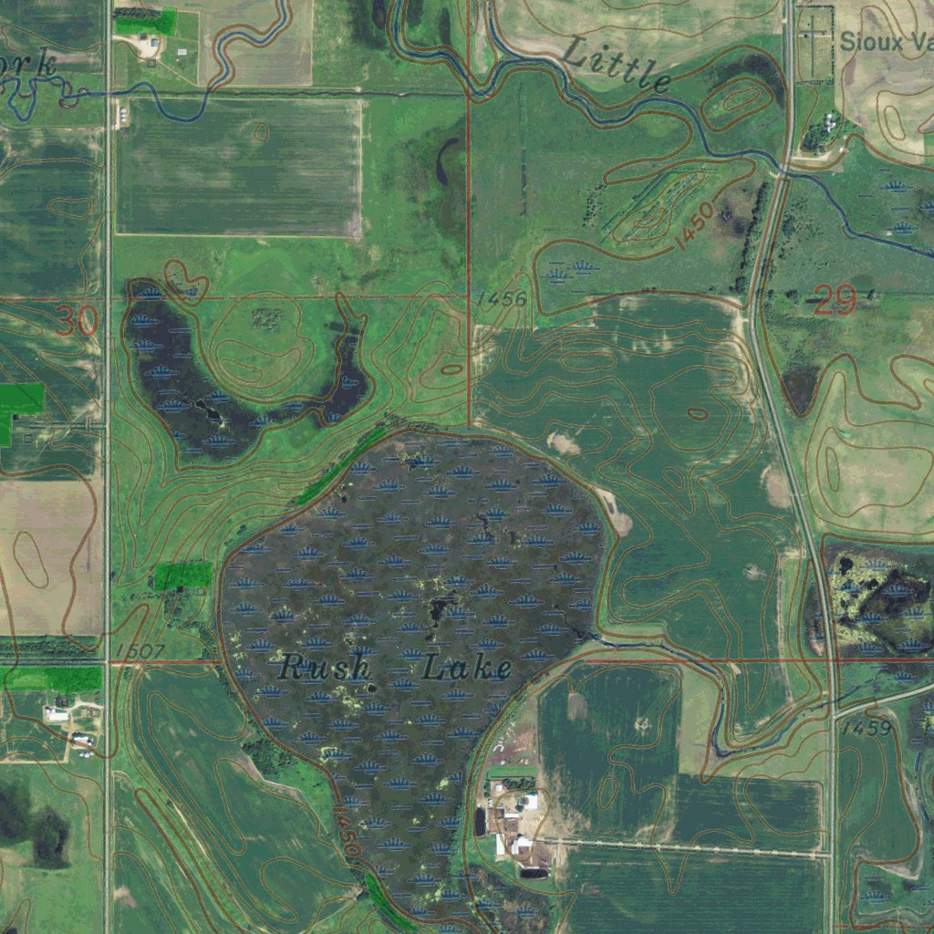 MN-IA-SIOUX VALLEY: GeoChange 1958-2013 Map by Western Michigan ...