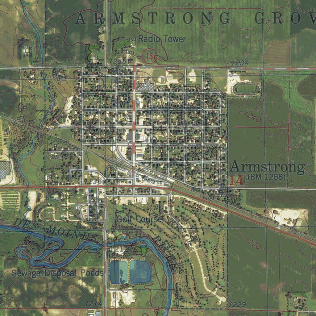 IA-ARMSTRONG: GeoChange 1974-2013 Map by Western Michigan University ...