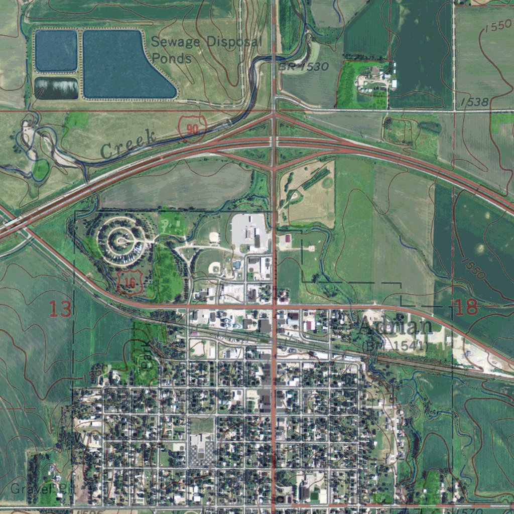MN-ADRIAN: GeoChange 1965-2013 Map by Western Michigan University ...