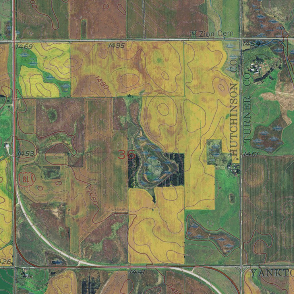 SD-MIDWAY: GeoChange 1954-2014 Map by Western Michigan University ...