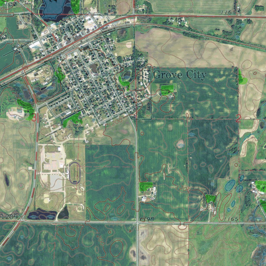 MN-GROVE CITY: GeoChange 1965-2013 Map by Western Michigan University ...