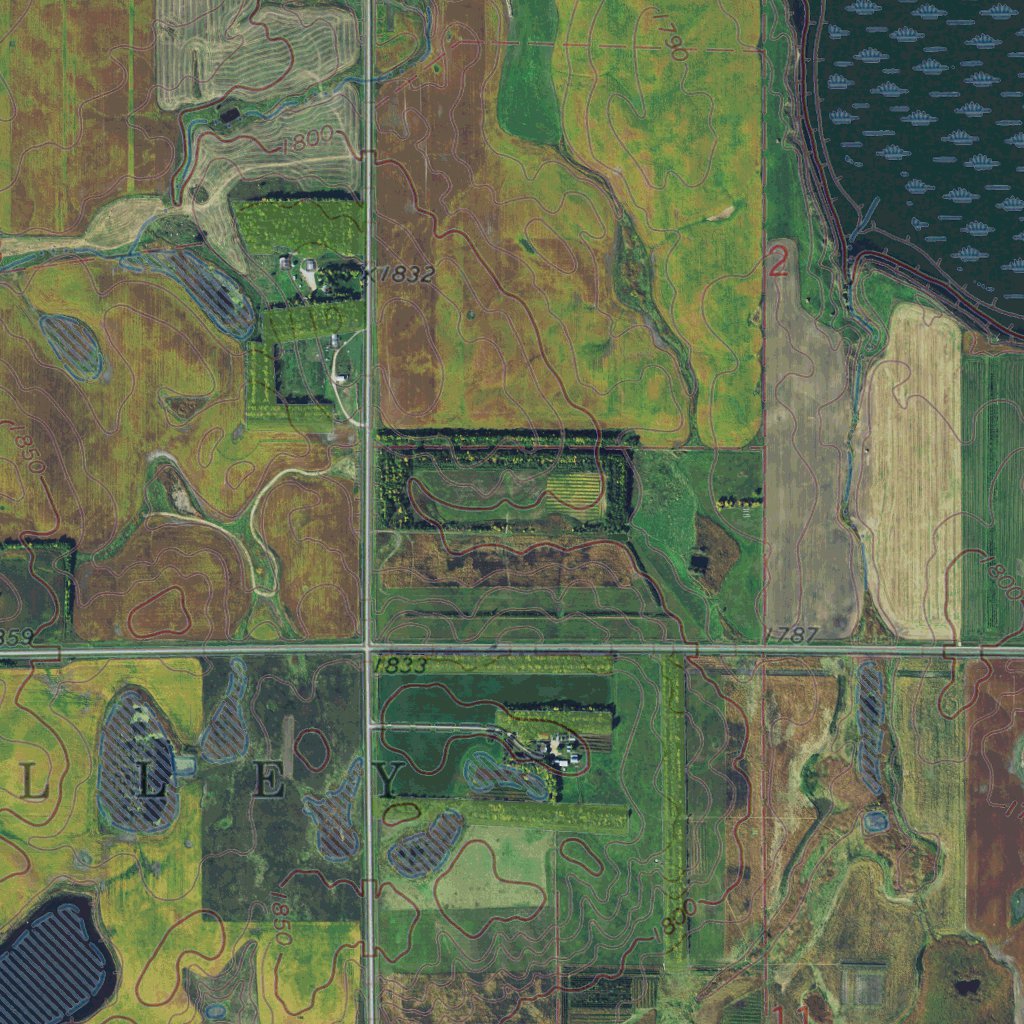SD-LONE TREE LAKE: GeoChange 1972-2014 Map by Western Michigan ...