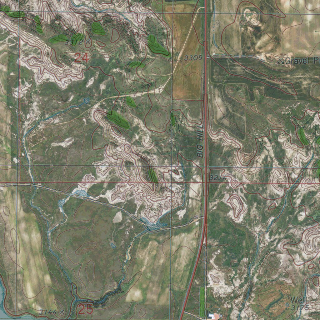 MT-SHELL BUTTE: GeoChange 1974-2013 Map by Western Michigan University ...