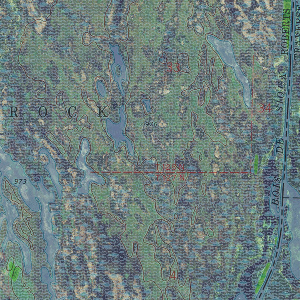MN-SD-WHEATON WEST: GeoChange 1973-2013 Map by Western Michigan ...