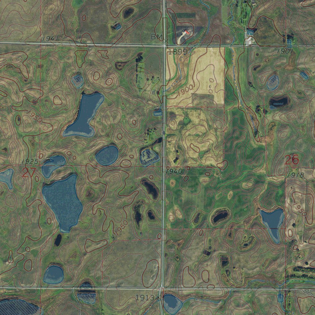 SD-PIYAS LAKE: GeoChange 1970-2014 Map by Western Michigan University ...