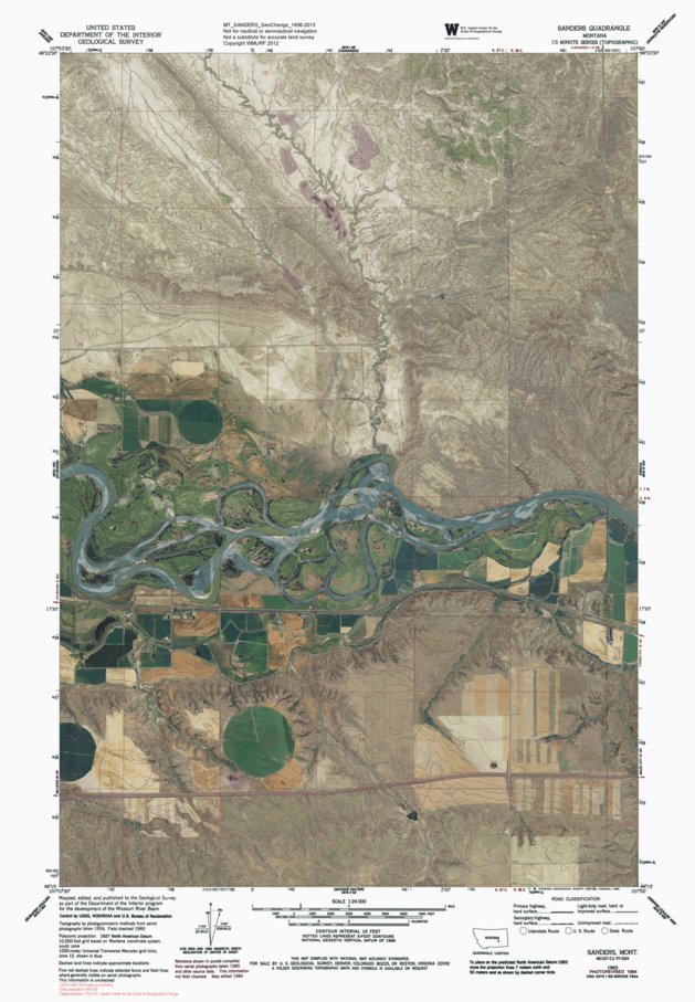 MT-SANDERS: GeoChange 1956-2013 Map by Western Michigan University ...