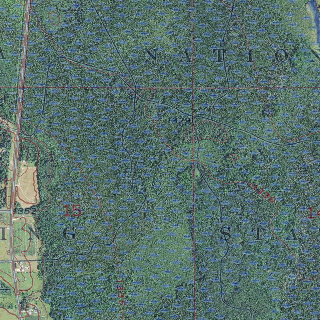 MN-DEER RIVER NE: GeoChange 1969-2013 Map by Western Michigan ...